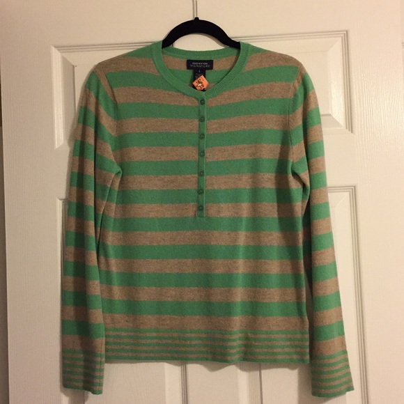 Jones New York | Sweaters | Jny Signature Long Sleeve Striped Shirt ...